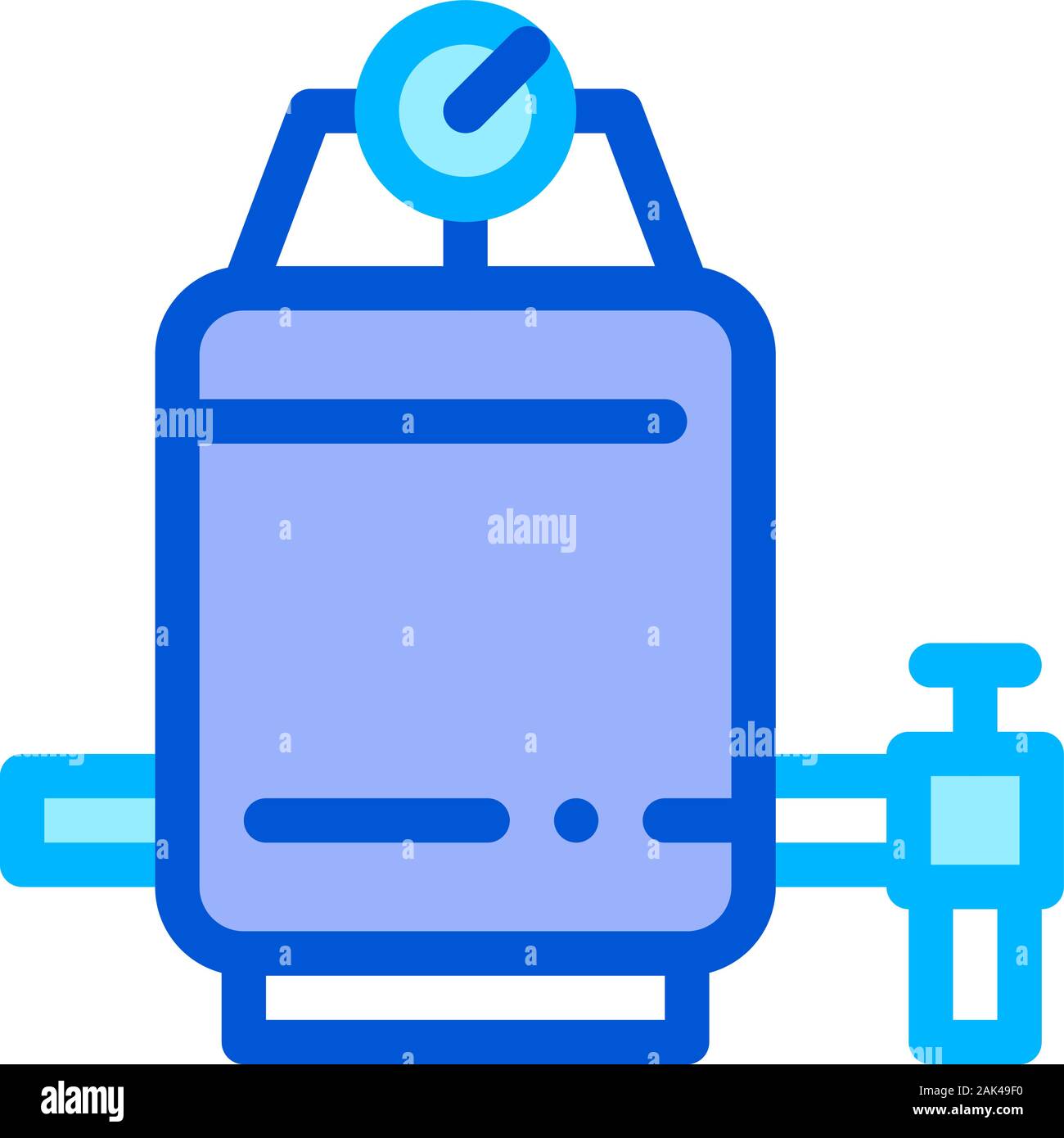 Water Filtering Treatment Device Vector Sign Icon Stock Vector Image ...