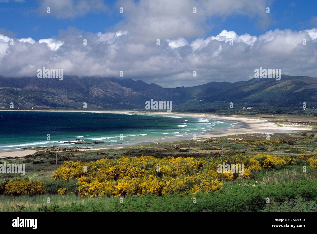 Northern Spain: Galicia - Beach near Carnota | usage worldwide Stock ...