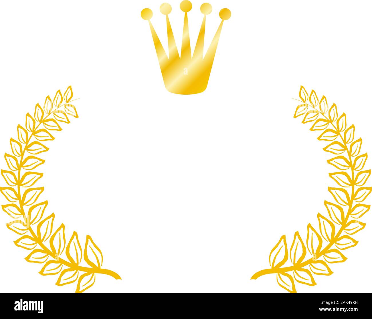 This is a illustration of Wide Round frame of aurel and Crown Stock ...