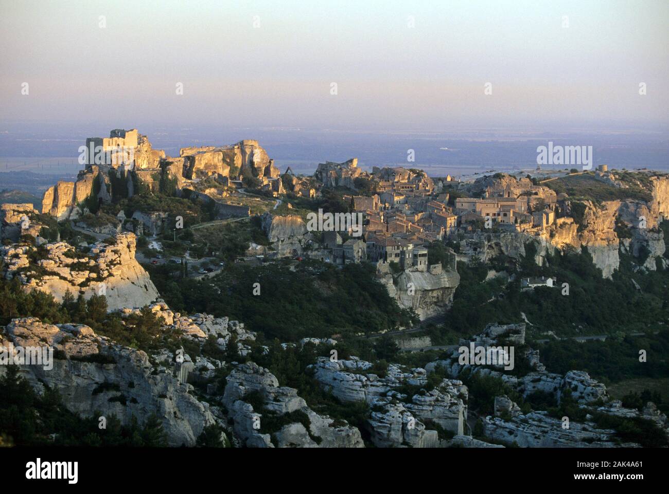 France: Provence - Rock Fortress Lex Baux at Sunset | usage worldwide ...