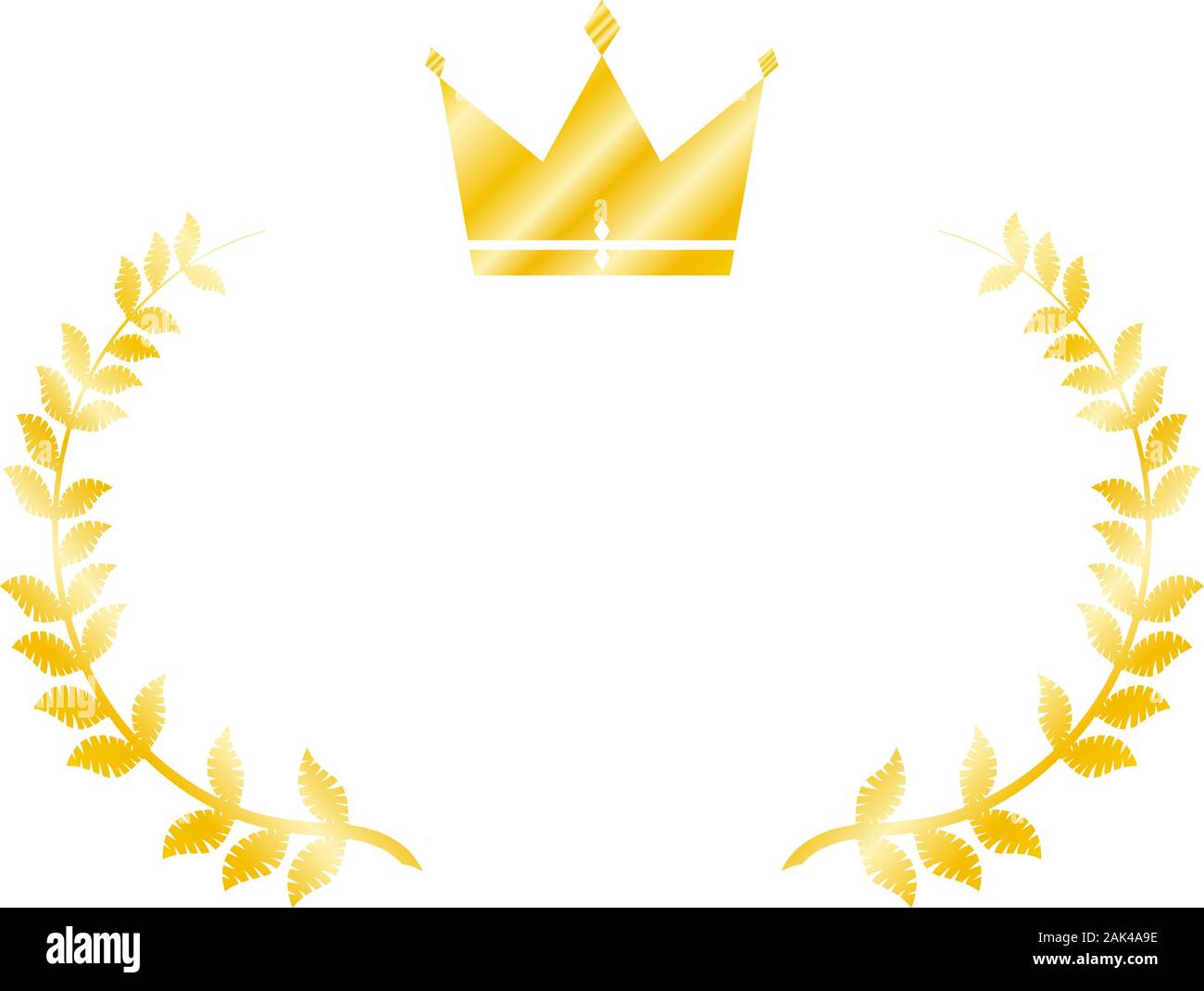 This is a illustration of Wide Round frame of aurel and Crown Stock ...