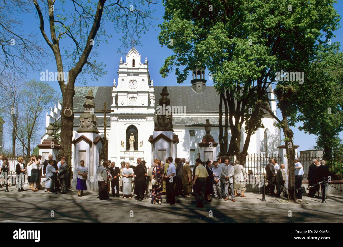 Poland: Krasnik - Before Sunday Service | usage worldwide Stock Photo ...