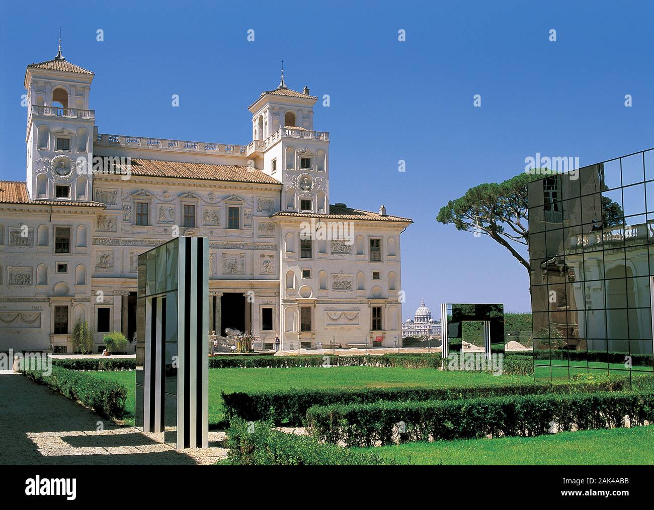 Italy: Rome - Daniel Buren Installations in the Villa Medici Park ...