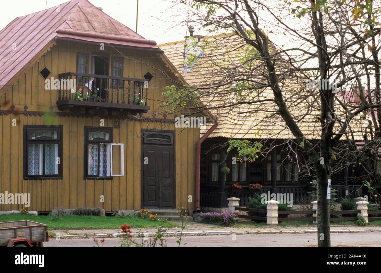 Poland: Pruchnik - Listed Wooden Houses | usage worldwide Stock Photo ...