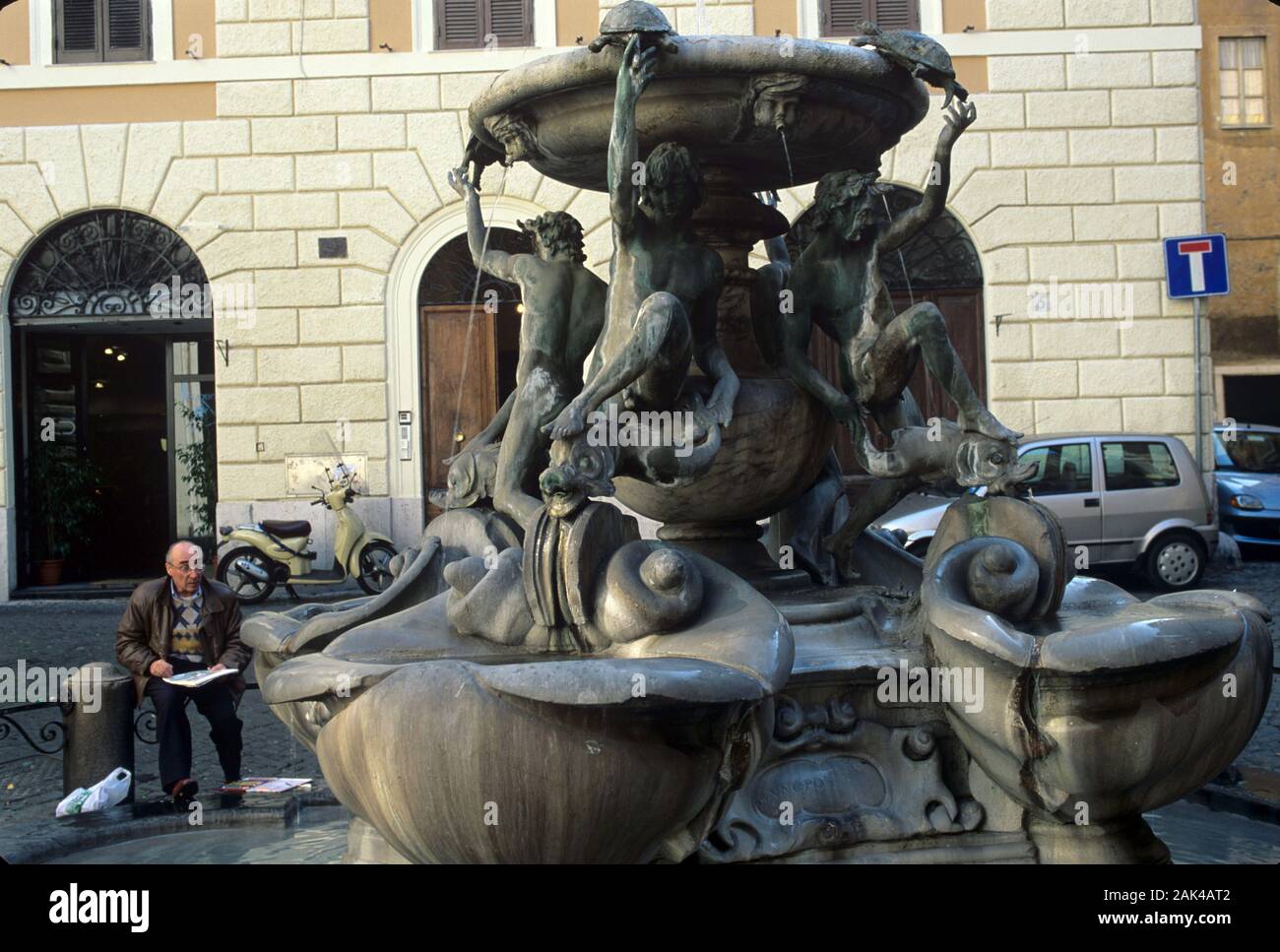 Italy: Rome Tortoise Fountain at the Piazza Mattei | usage worldwide ...