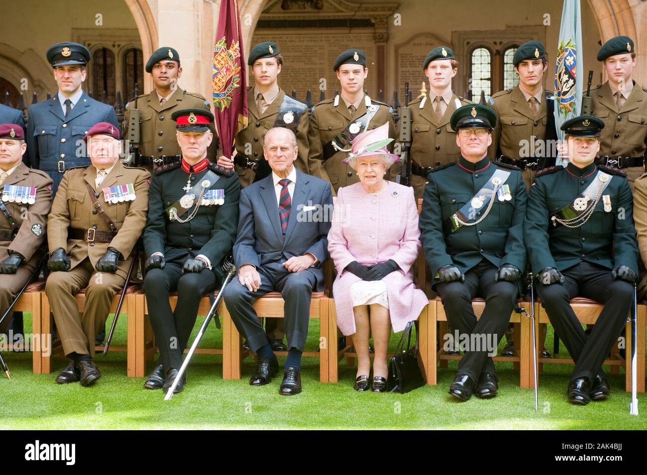 The Queen and Duke of Edinburgh attending Eton College in Berkshire to ...