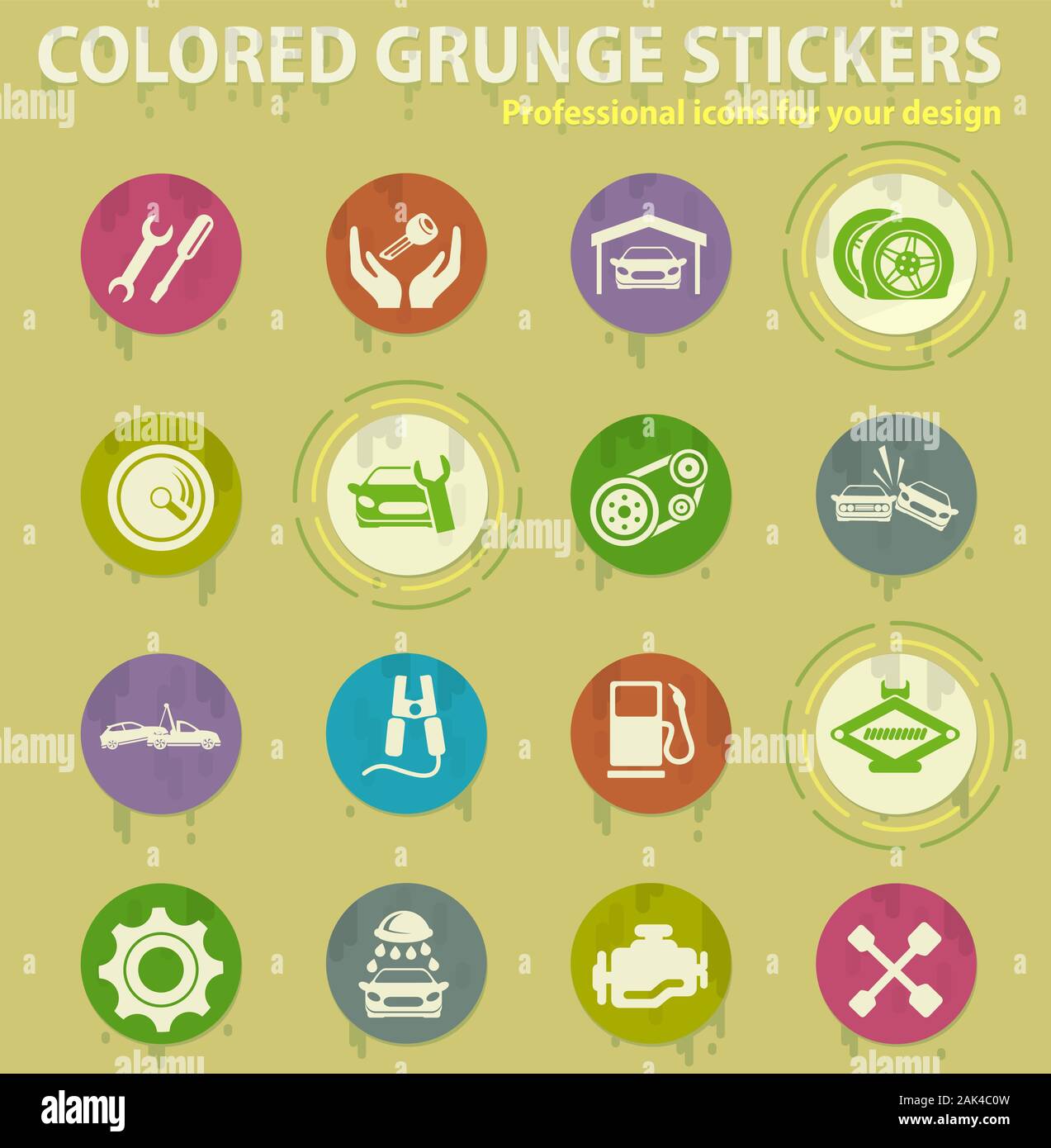 Steering wheel key in Stock Vector Images - Alamy