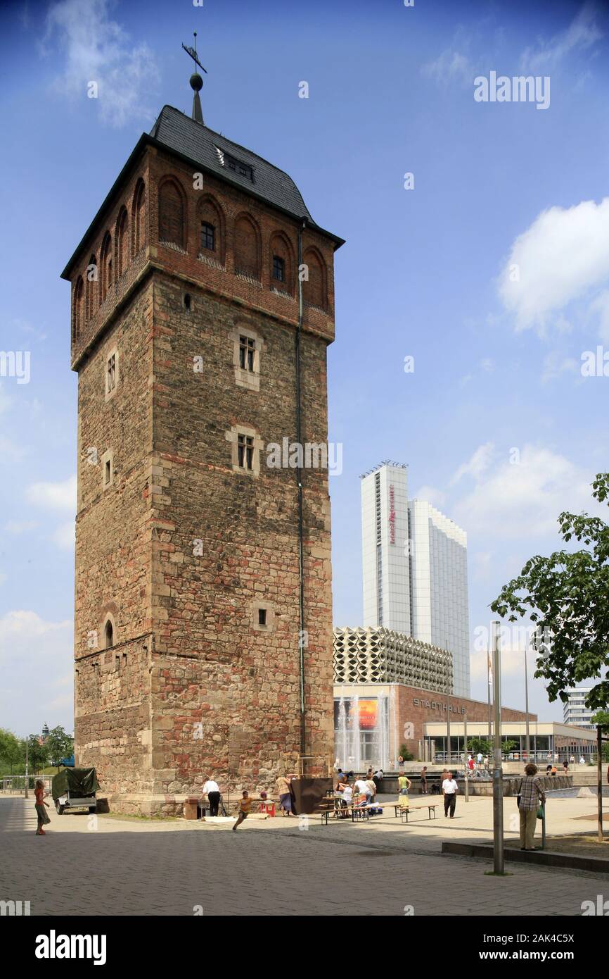 Germany: Chemnitz - "Red Tower" | usage worldwide Stock Photo - Alamy