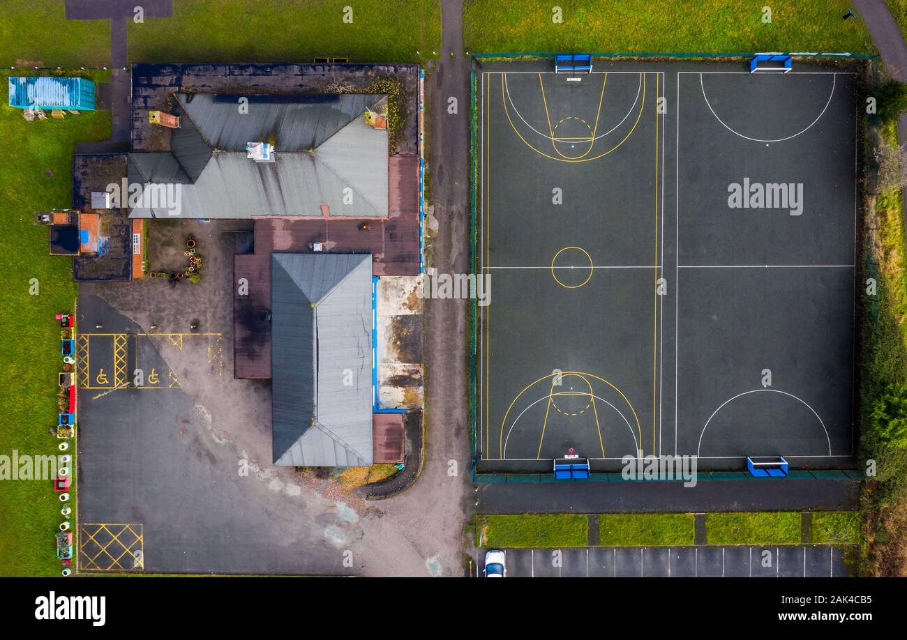 Football basketball court hi-res stock photography and images - Alamy