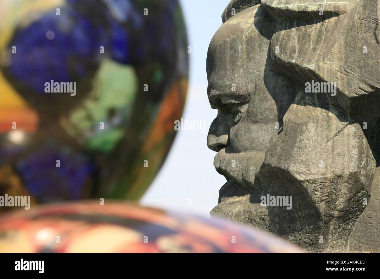 Germany: Chemnitz - Karl-Marx-Head | usage worldwide Stock Photo - Alamy