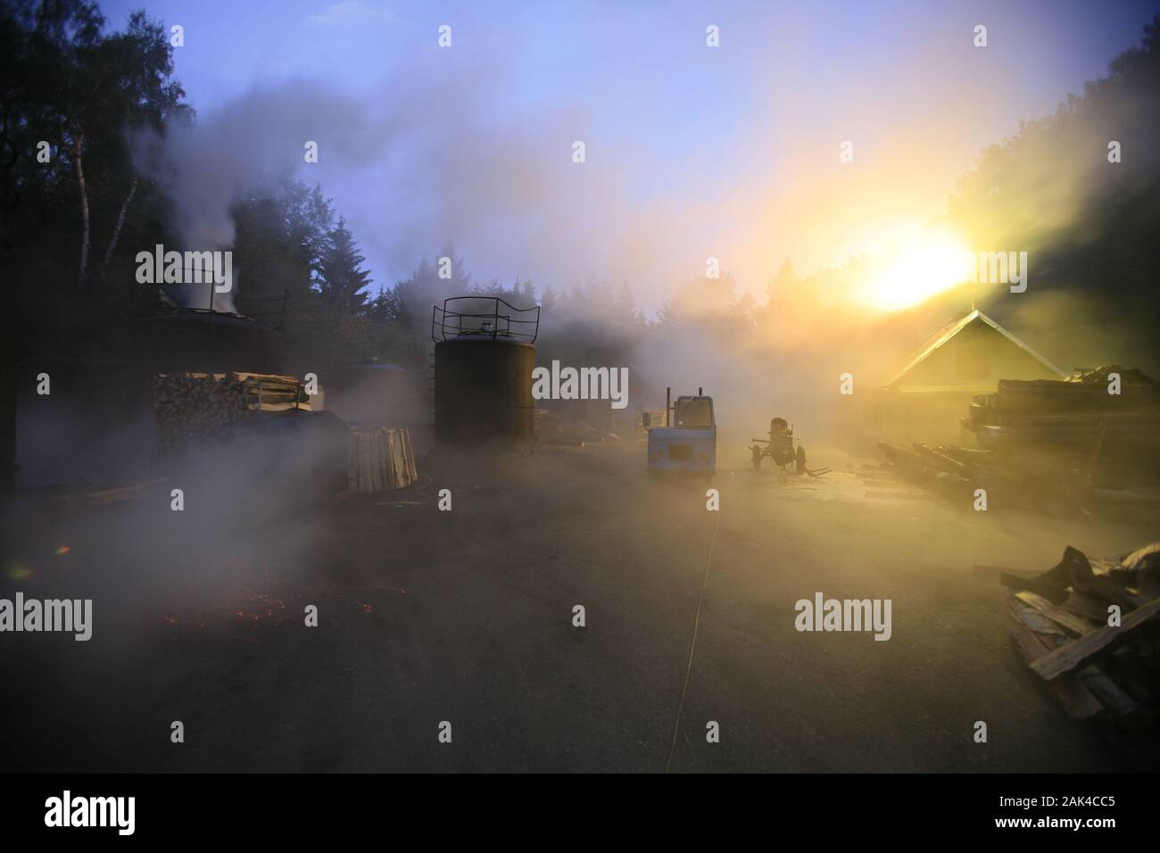 Markgraf charcoal burning hi-res stock photography and images - Alamy