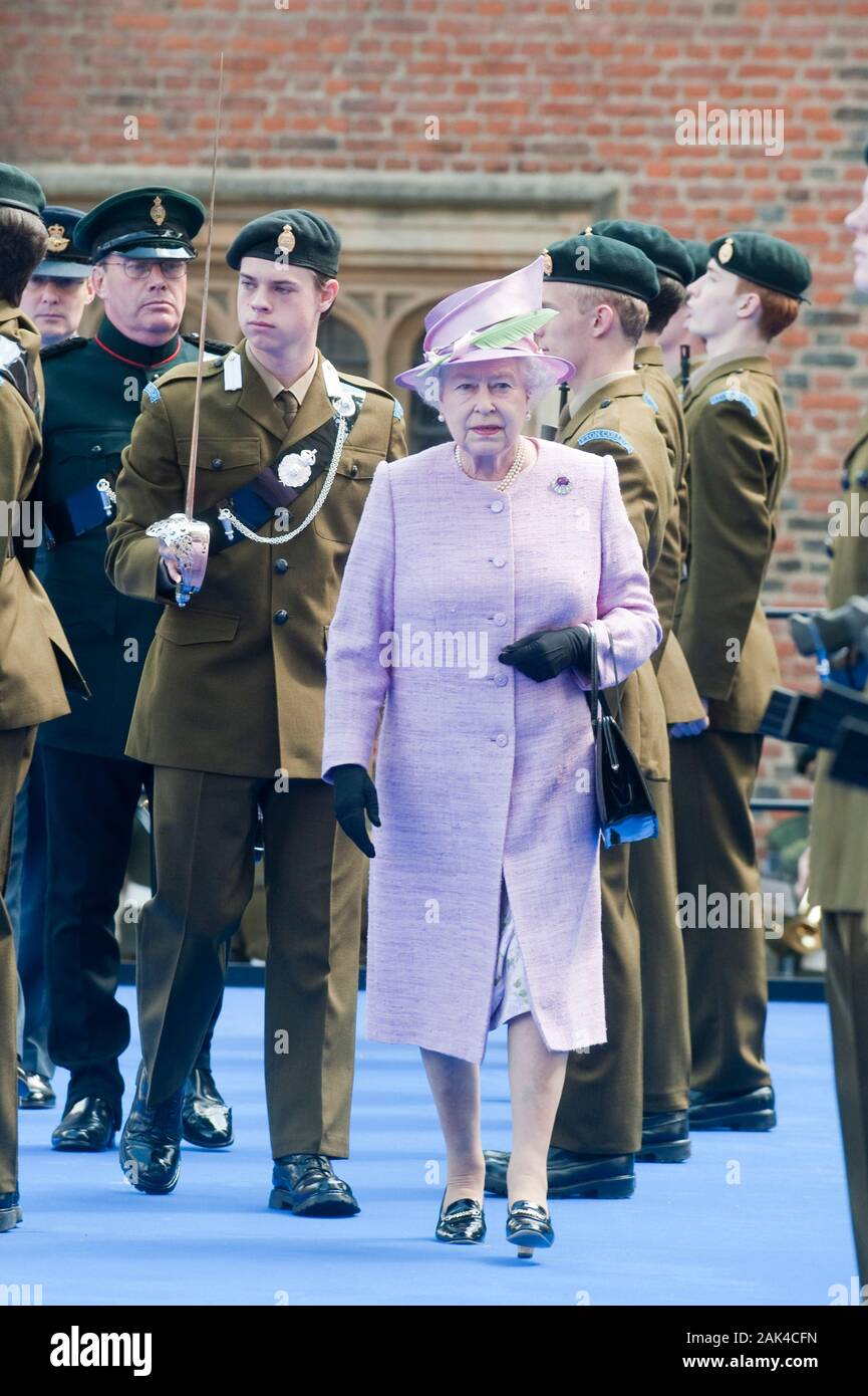 The Queen and Duke of Edinburgh attending Eton College in Berkshire to ...