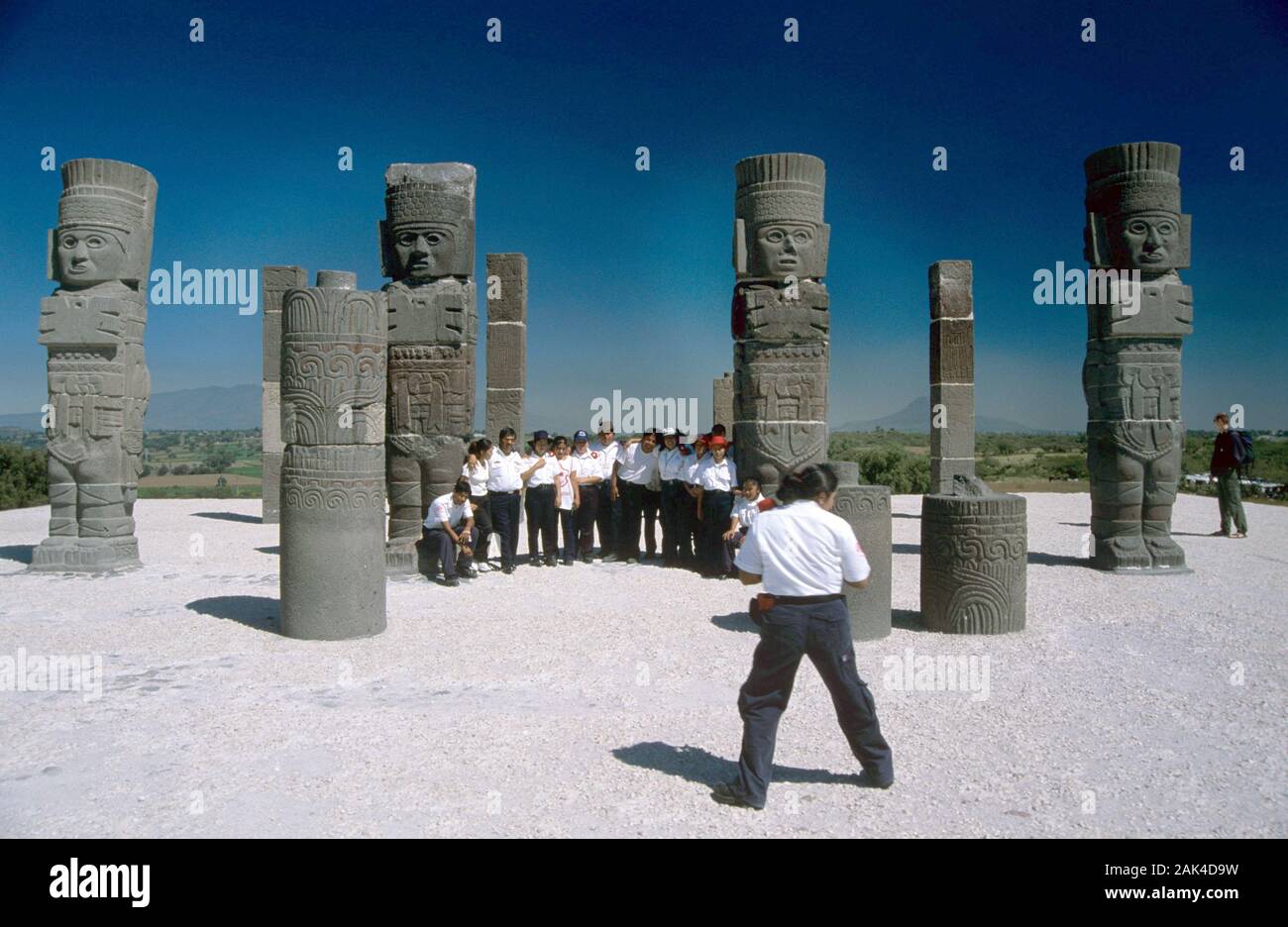 Mexico: Tula - atlases from basalt, shapes as warrior figurines | usage ...