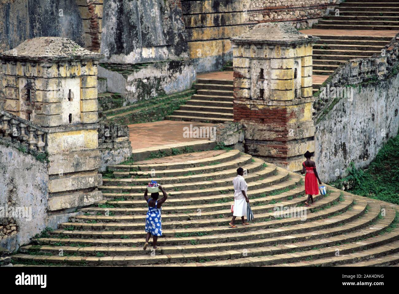 Haiti - monumental steps lead into Sans-Souci Palace in Milot | usage ...