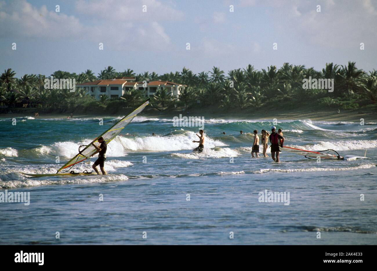 Cabarete beach windsurfing hi-res stock photography and images - Alamy