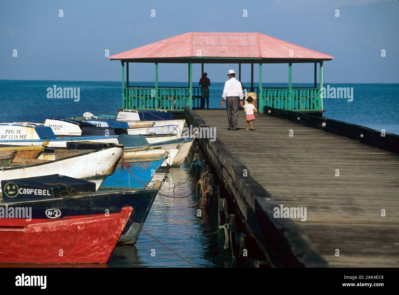 Dominican Republic: Monte Cristi - Jetty with Pavilion | usage ...