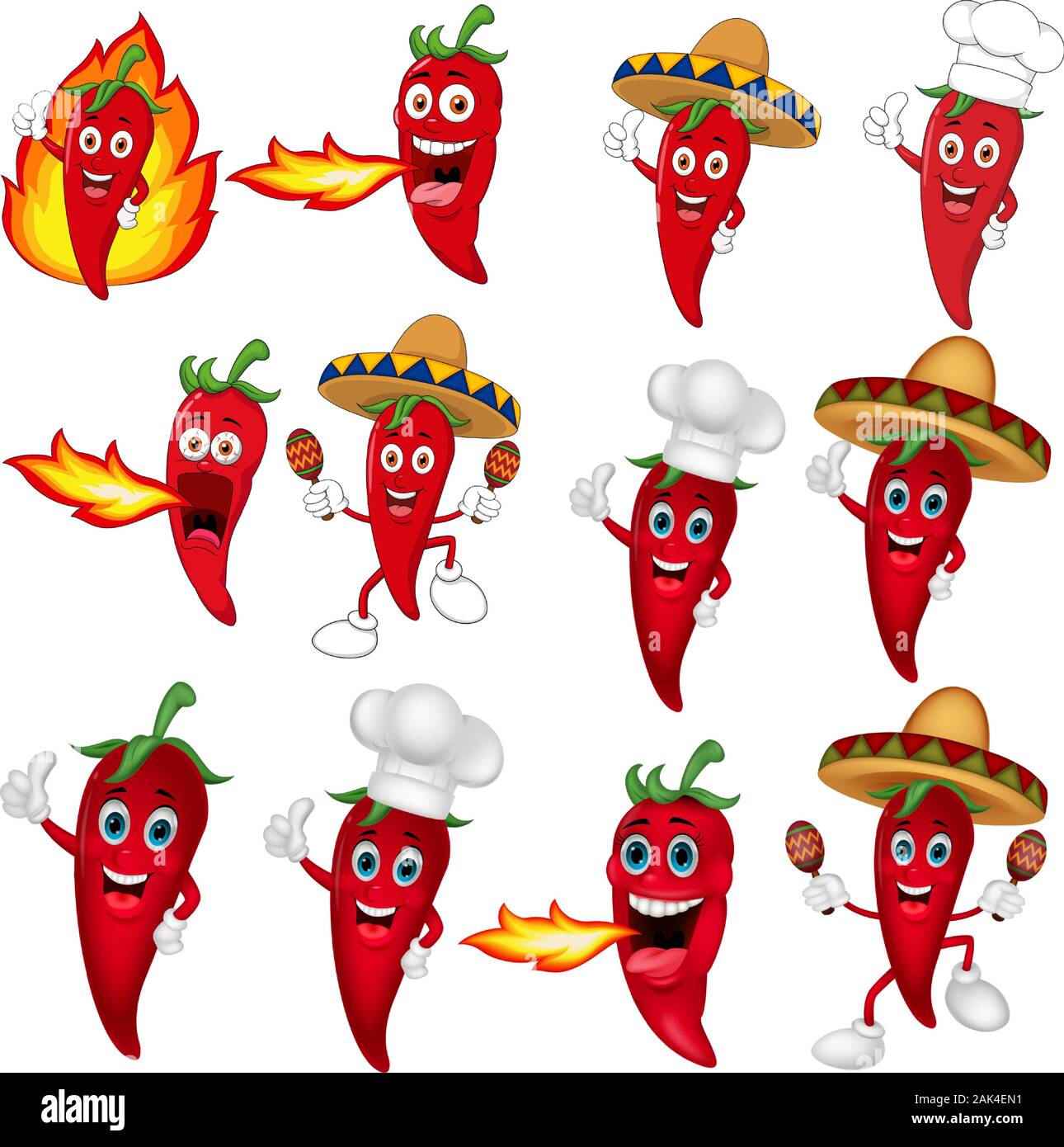 Cute cartoon mexican maracas Cut Out Stock Images & Pictures - Alamy