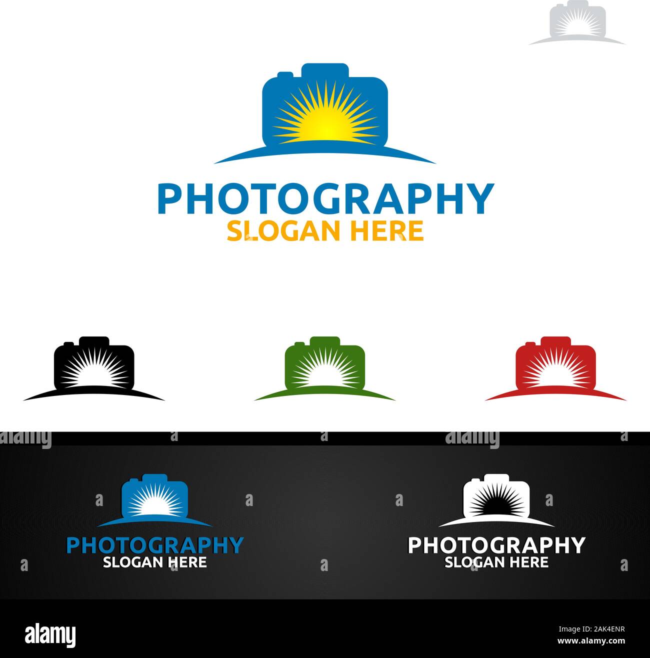 Photographer at sunrise Stock Vector Images - Alamy