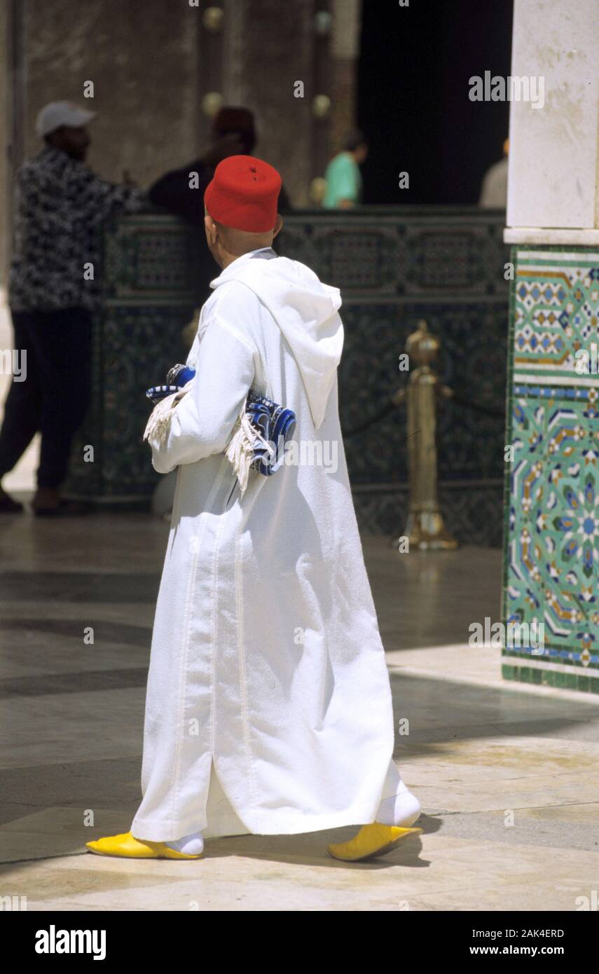 Morocco: Casablanca - Devout Muslim before Prayer | usage worldwide ...