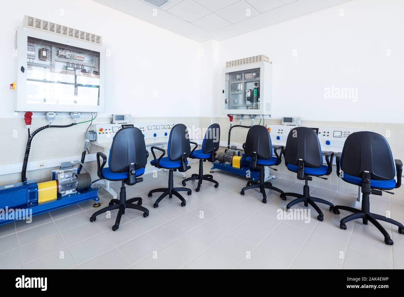 control room with various instruments Stock Photo - Alamy