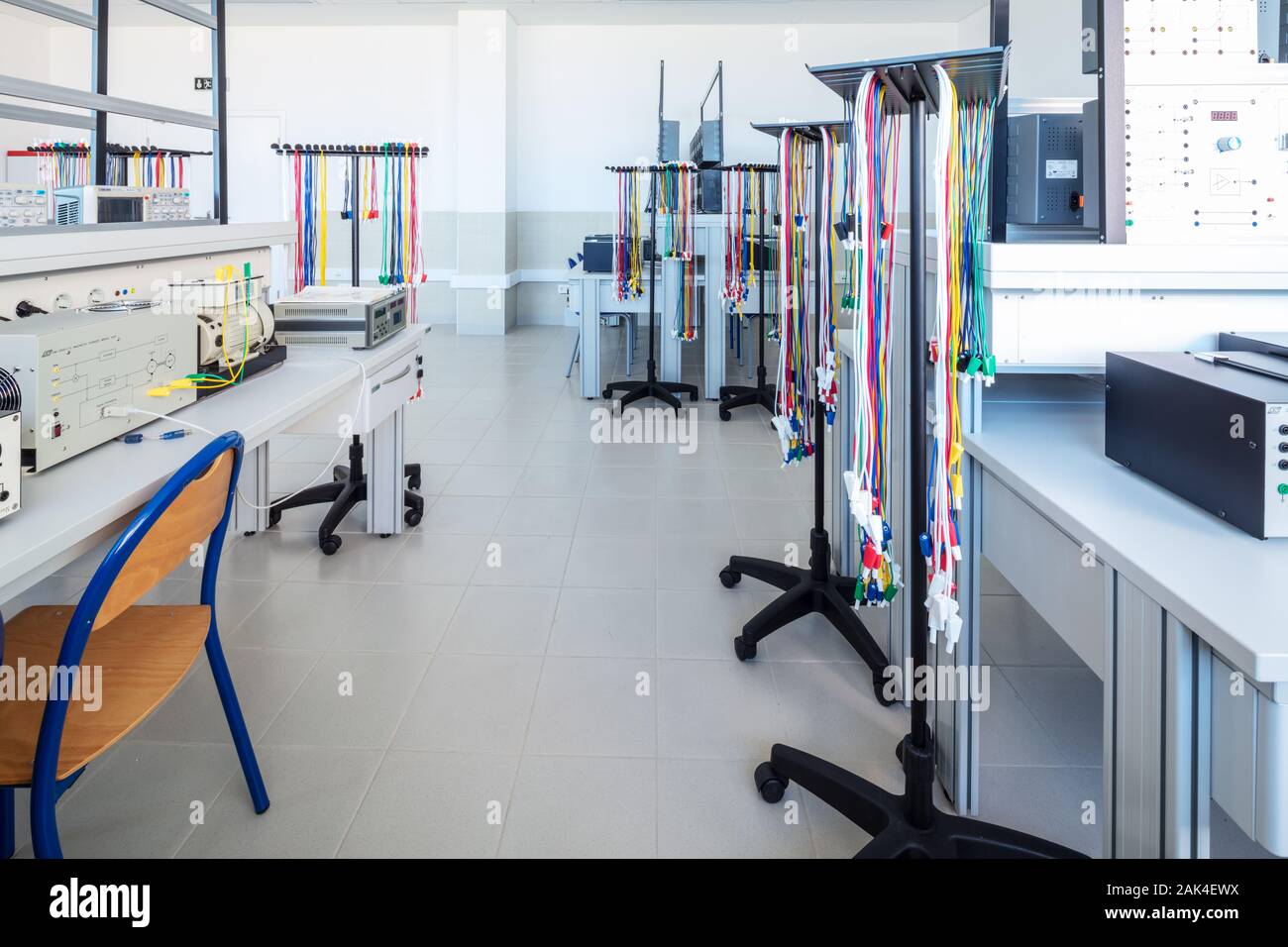 control room with various instruments Stock Photo - Alamy