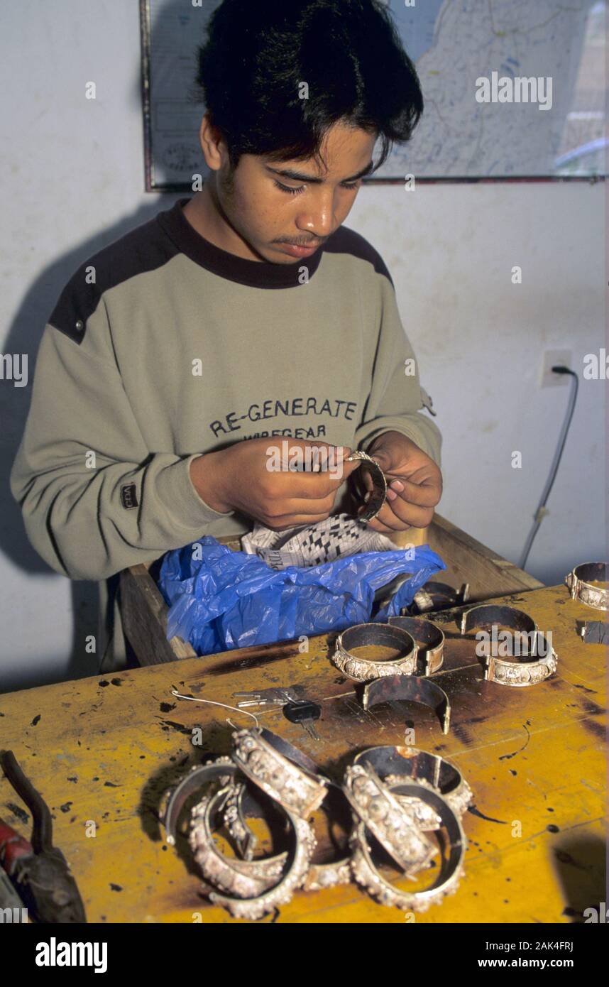 Morocco: Tiznit - Young Silver Smith | usage worldwide Stock Photo - Alamy