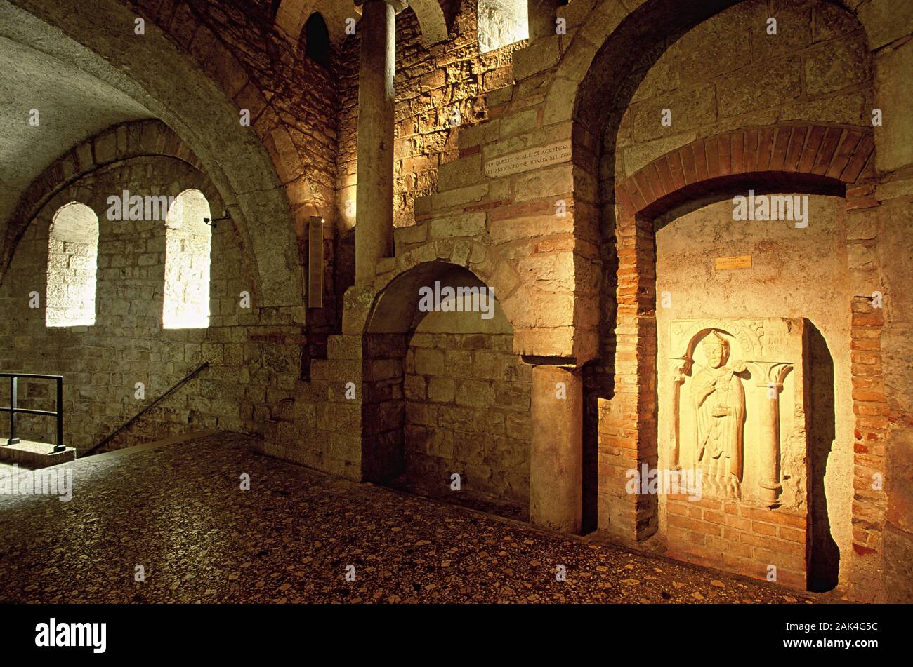 A sculpture of the Roman goddess of victory stands in the rotunda of ...