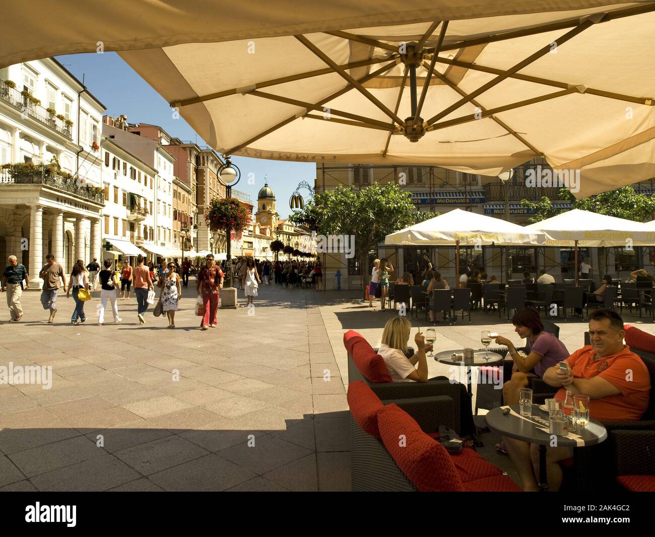 Auf dem Korzo in Rijeka, Kroatien | usage worldwide Stock Photo - Alamy