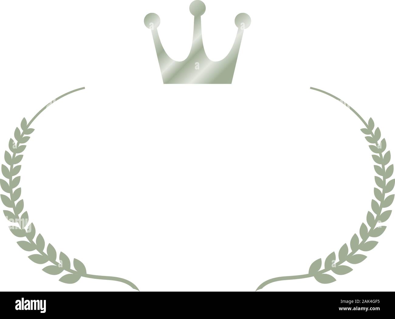 This is a illustration of Wide Round frame of aurel and Crown Stock ...