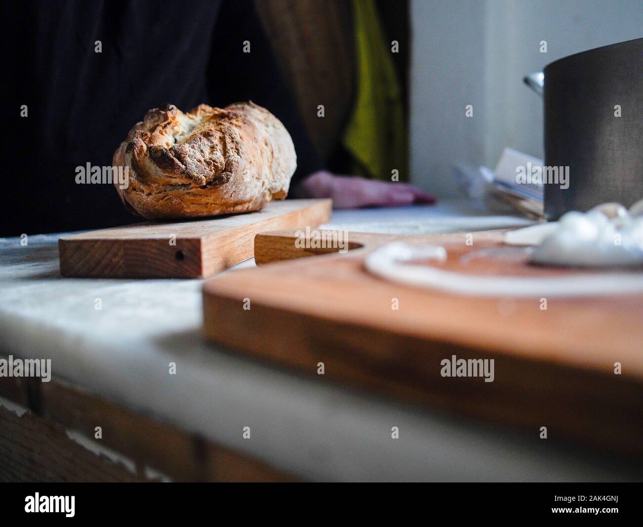 baking bread at home Stock Photo - Alamy