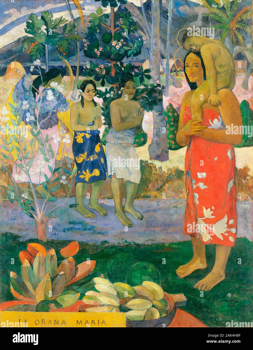 Vintage Paul Gauguin artwork Stock Photo - Alamy