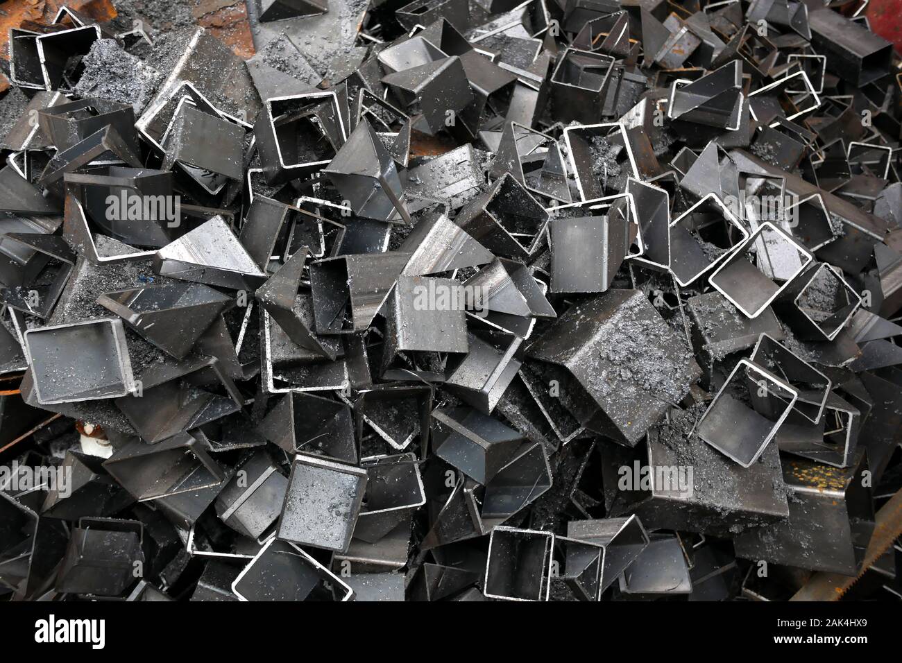 Recycling metallic pieces hi-res stock photography and images - Alamy