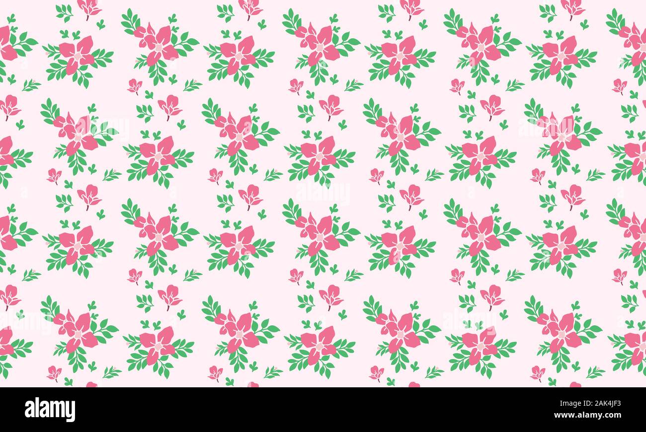 Unique flower pattern background for valentine, with leaf floral ...