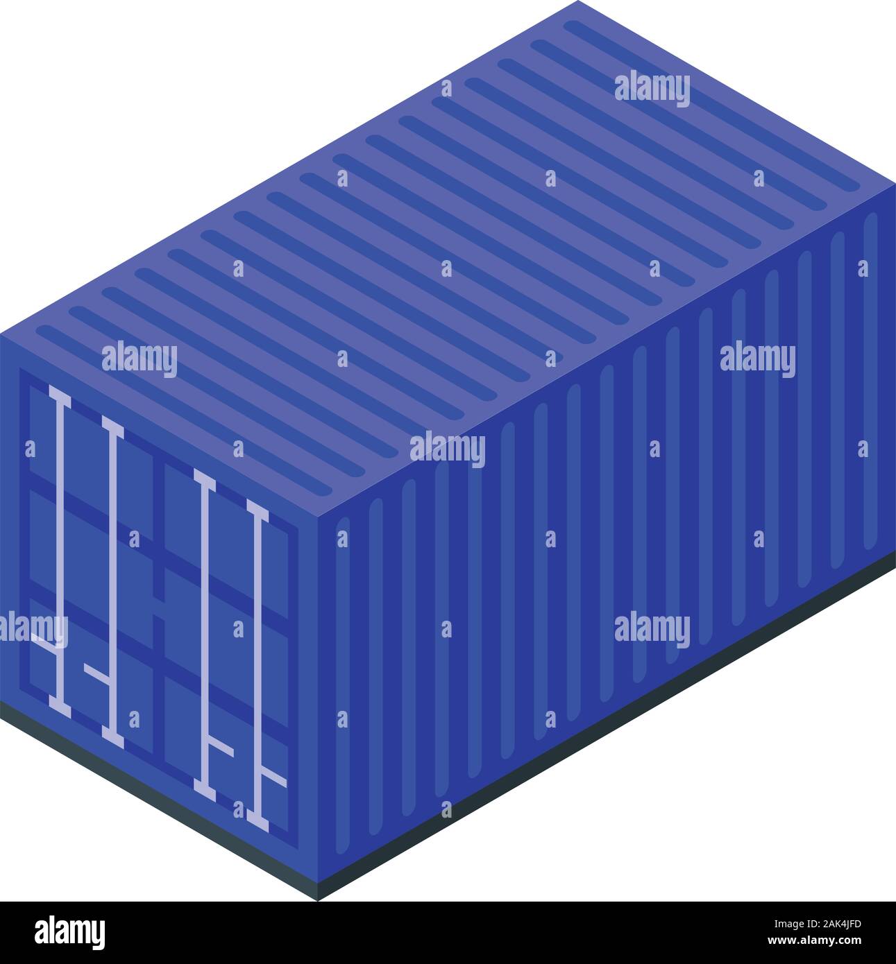 Industrial cargo container icon, isometric style Stock Vector Image & Art - Alamy