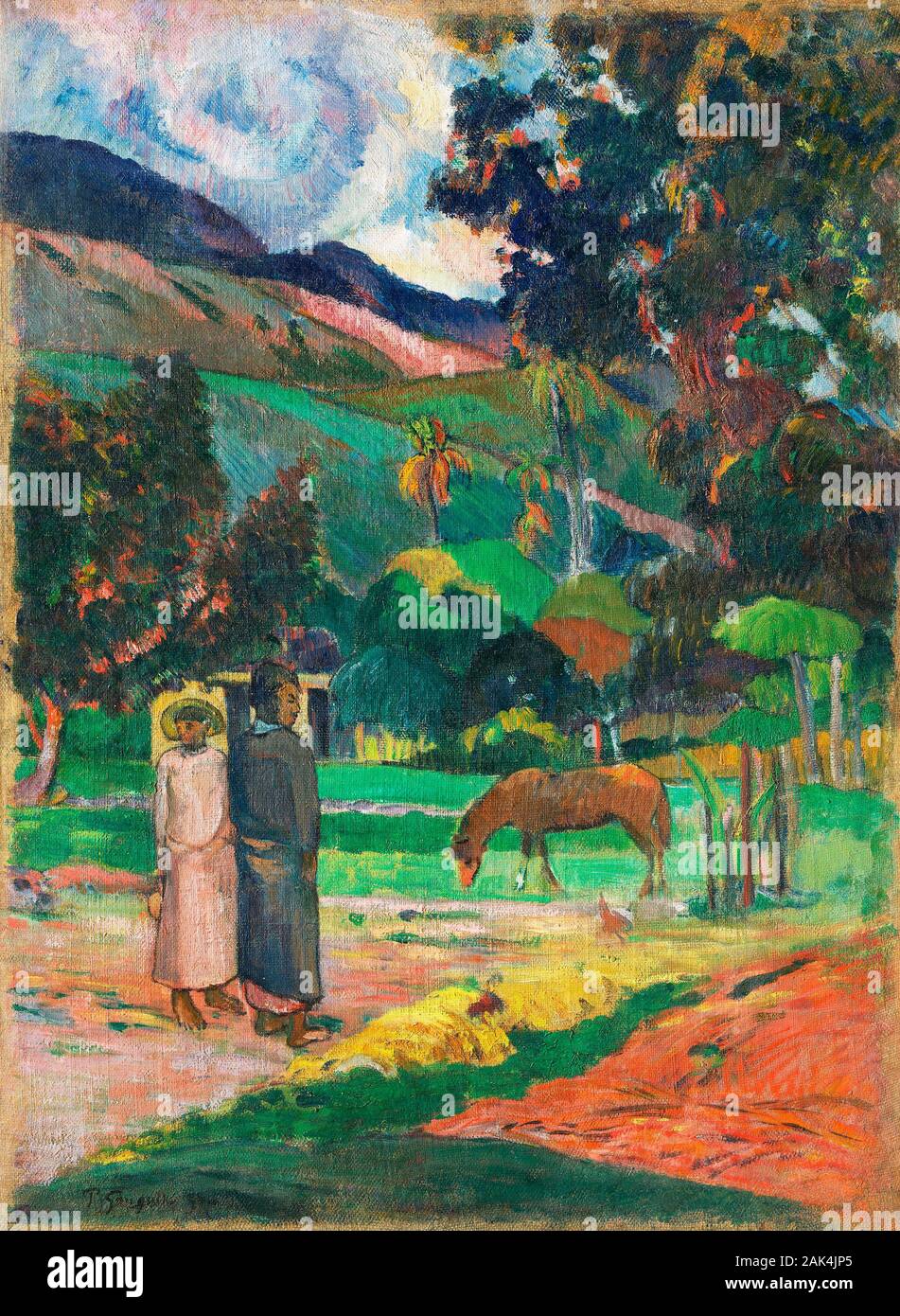Vintage Paul Gauguin artwork Stock Photo - Alamy