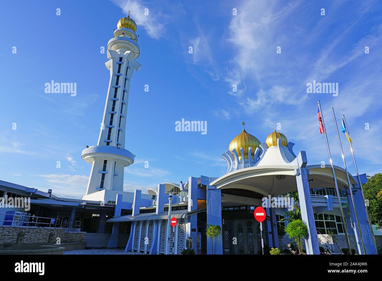PENANG, MALAYSIA -8 DEC 2019- View of the Penang State Mosque (Masjid ...