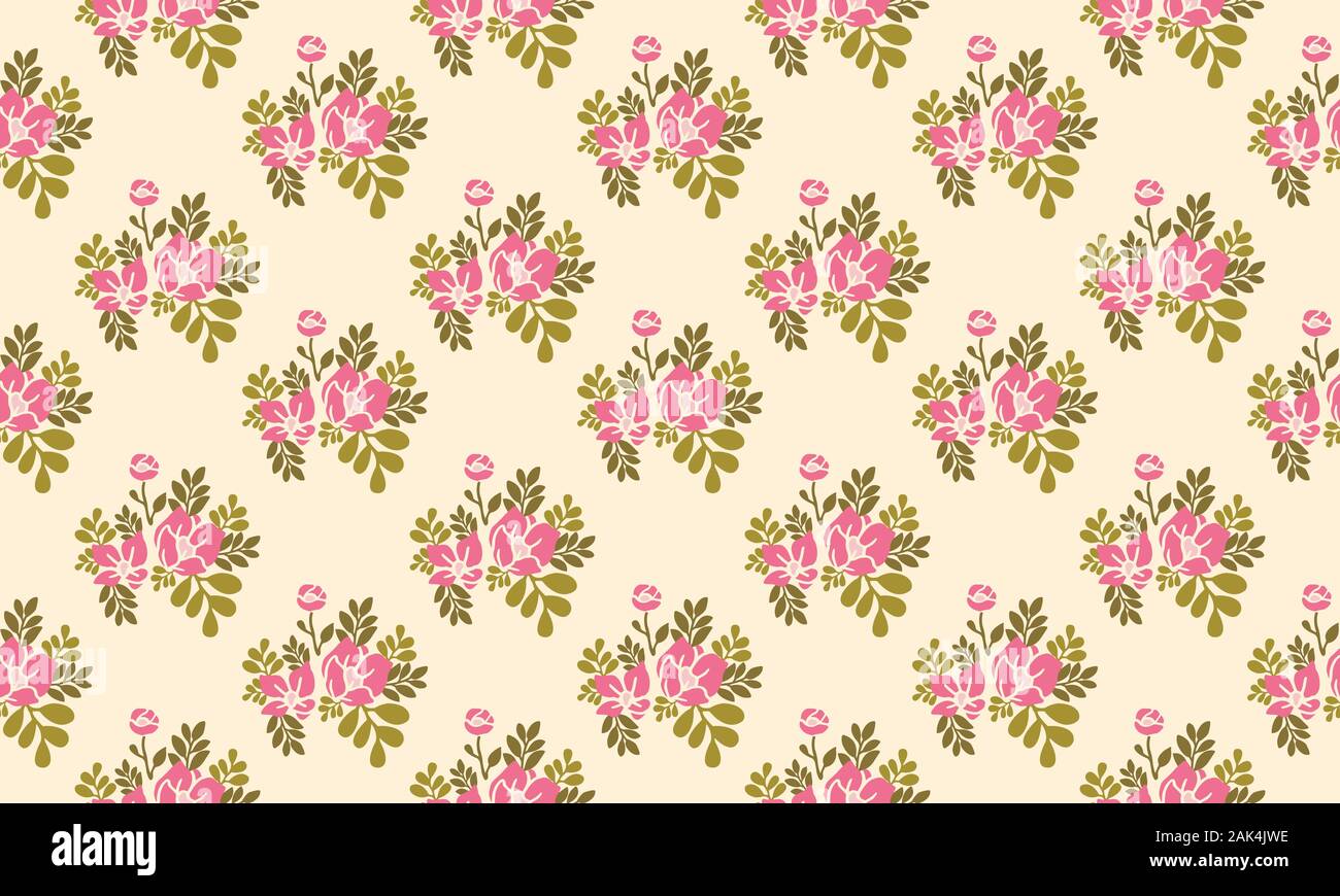 Unique flower pattern background for valentine, with leaf floral ...