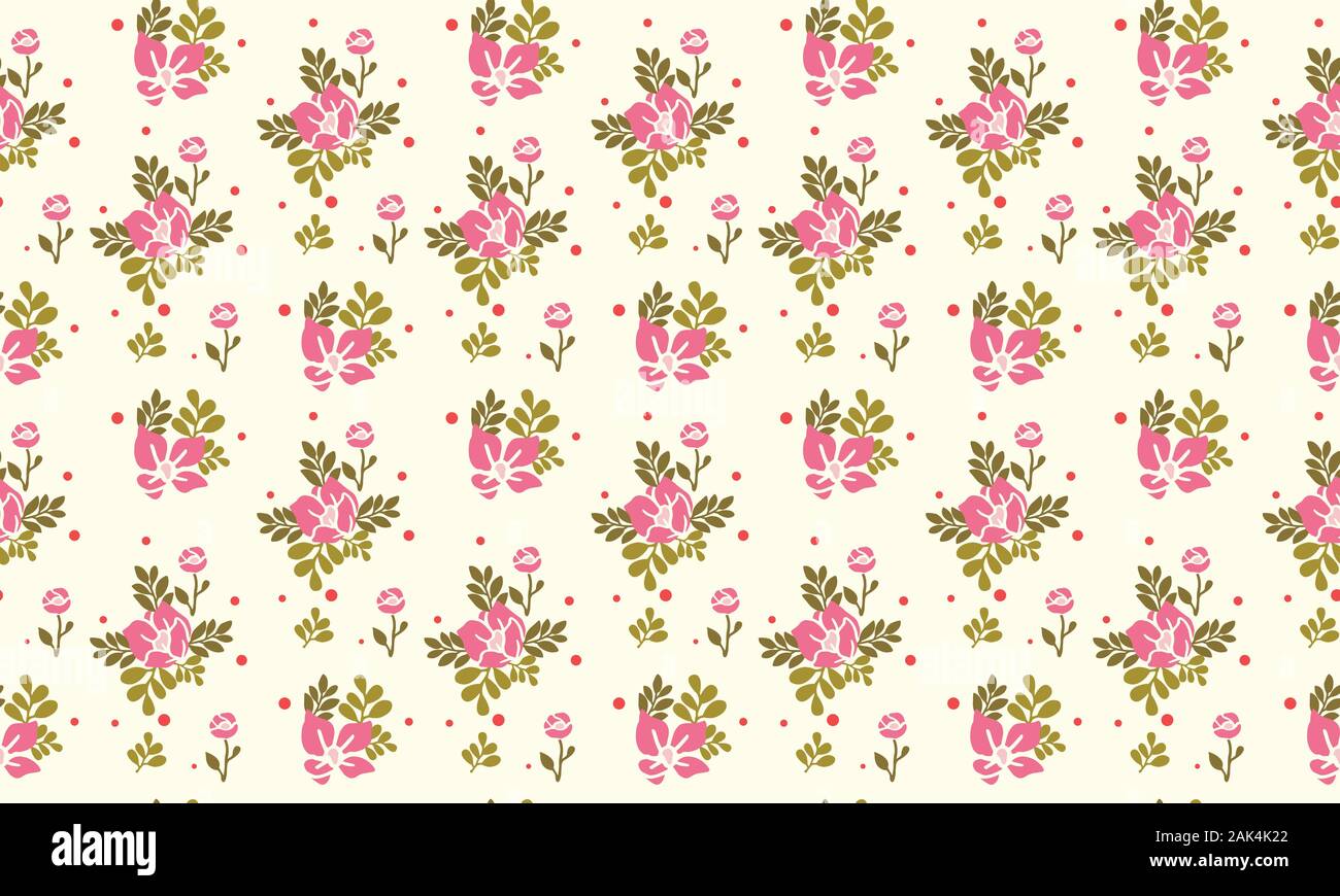 Unique flower pattern background for valentine, with leaf floral ...