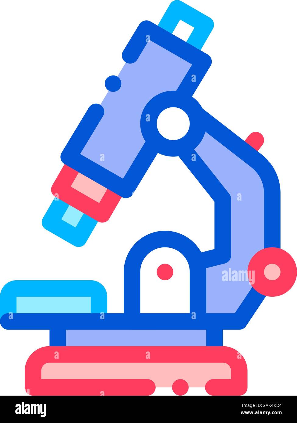 Medical Equipment Microscope Vector Thin Line Icon Stock Vector Image ...