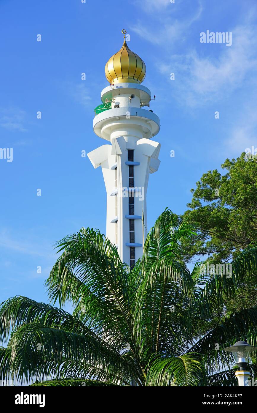 PENANG, MALAYSIA -8 DEC 2019- View of the Penang State Mosque (Masjid ...