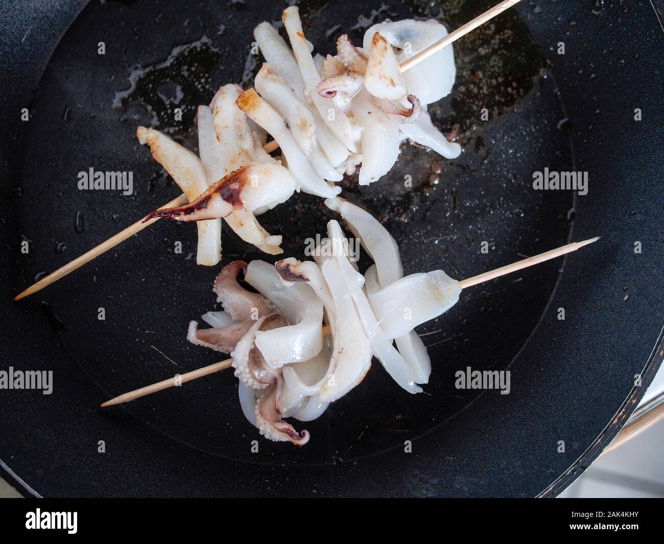 cooking italian cuttlefish from mediterranean sea Stock Photo - Alamy