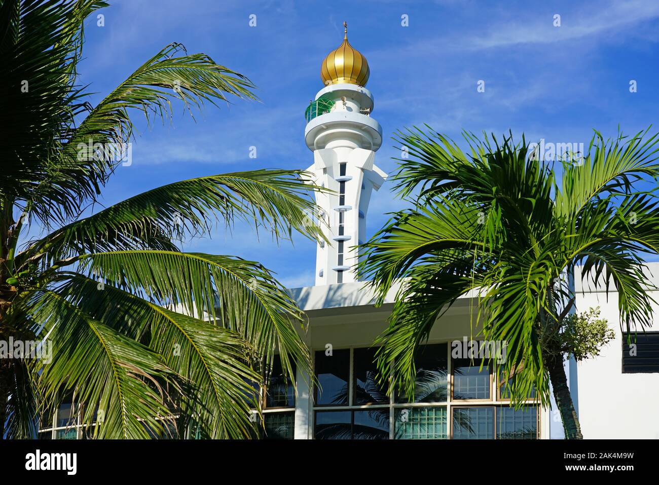 PENANG, MALAYSIA -8 DEC 2019- View of the Penang State Mosque (Masjid ...