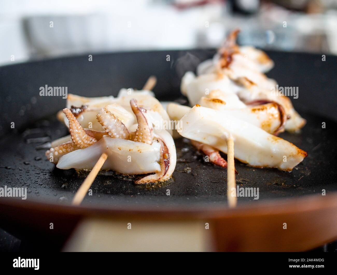 cooking italian cuttlefish from mediterranean sea Stock Photo - Alamy