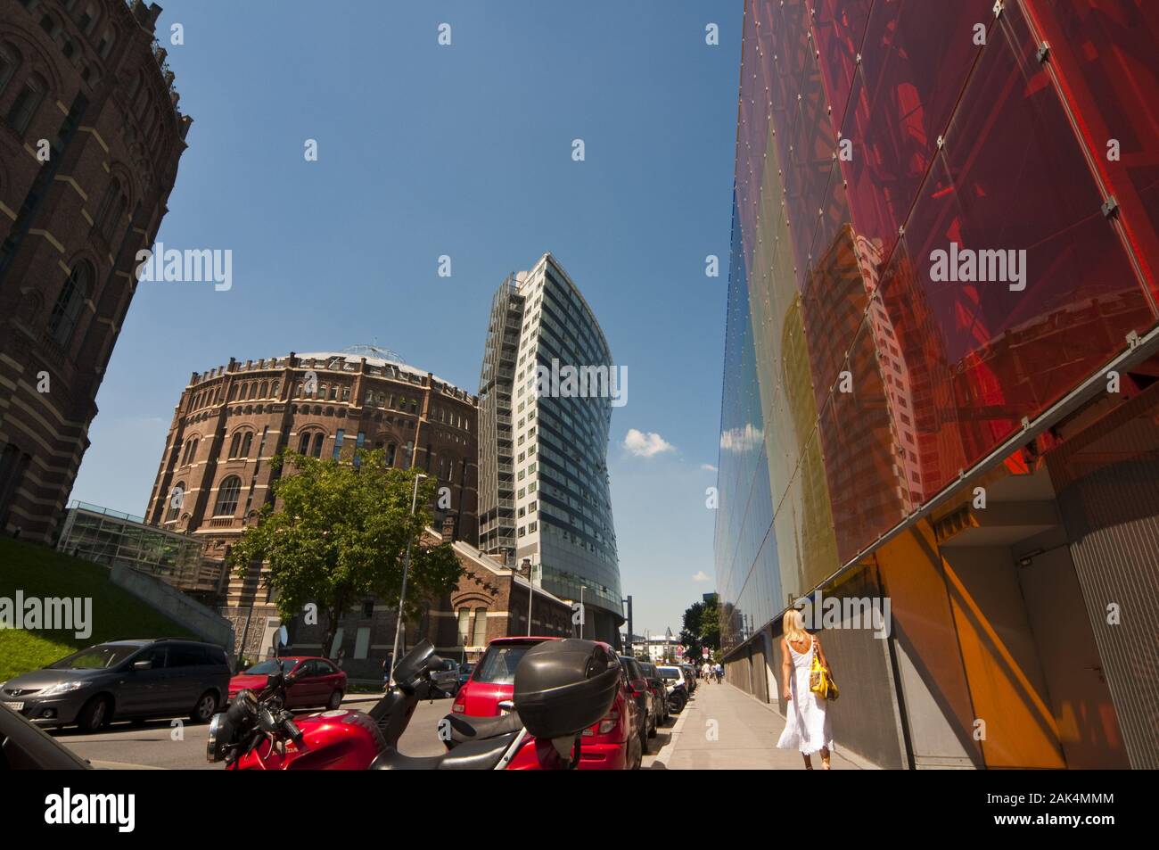 Gasometer City in Simmering, Wien, Österreich | usage worldwide Stock ...