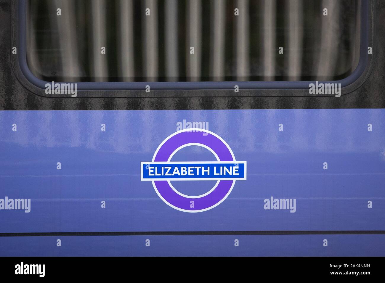 Crossrail trains wait for the completion of the Elizabeth Line at a ...