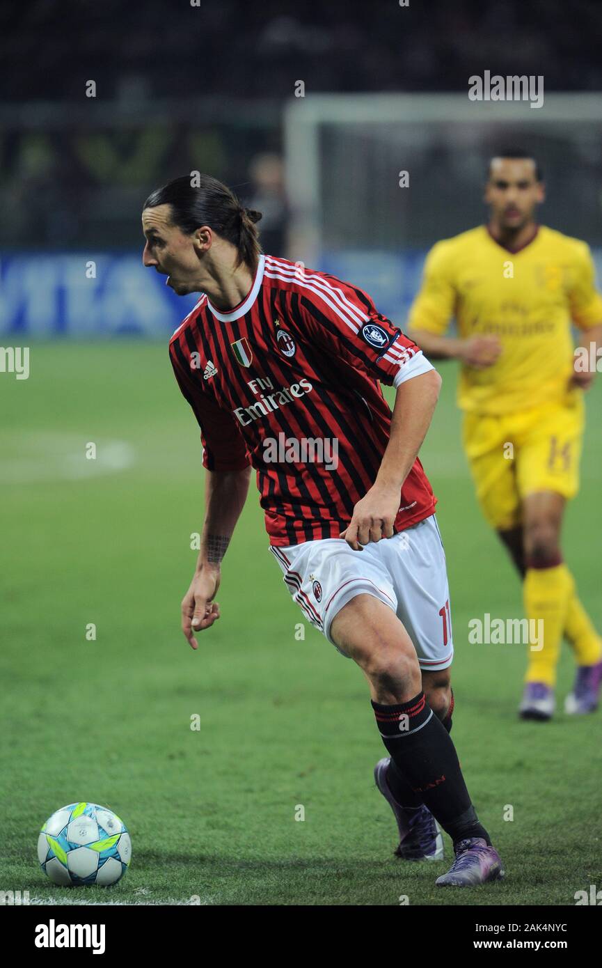 Zlatan ibrahimovic ac milan 2012 hi-res stock photography and images ...