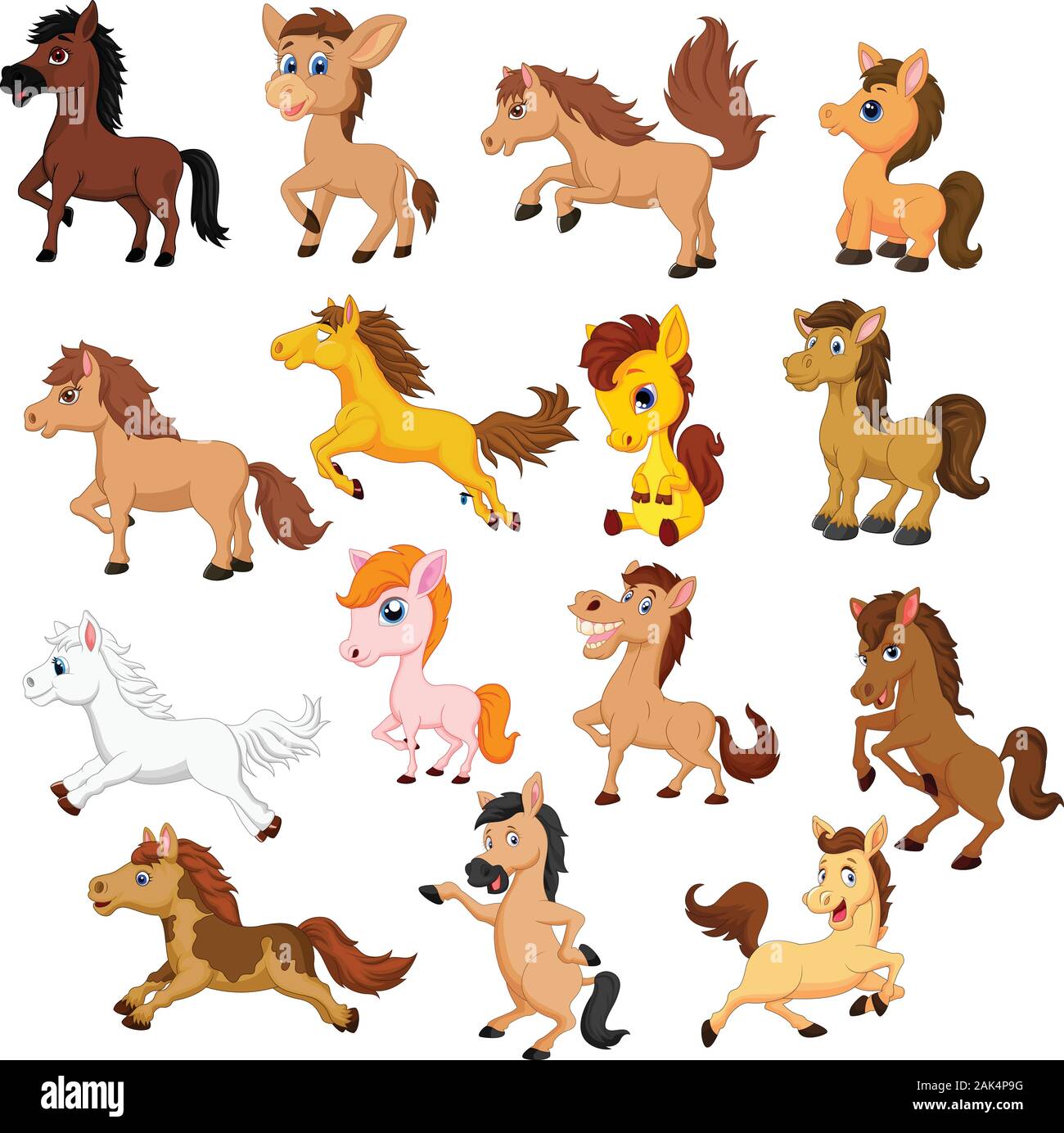 Cute Animated Horses