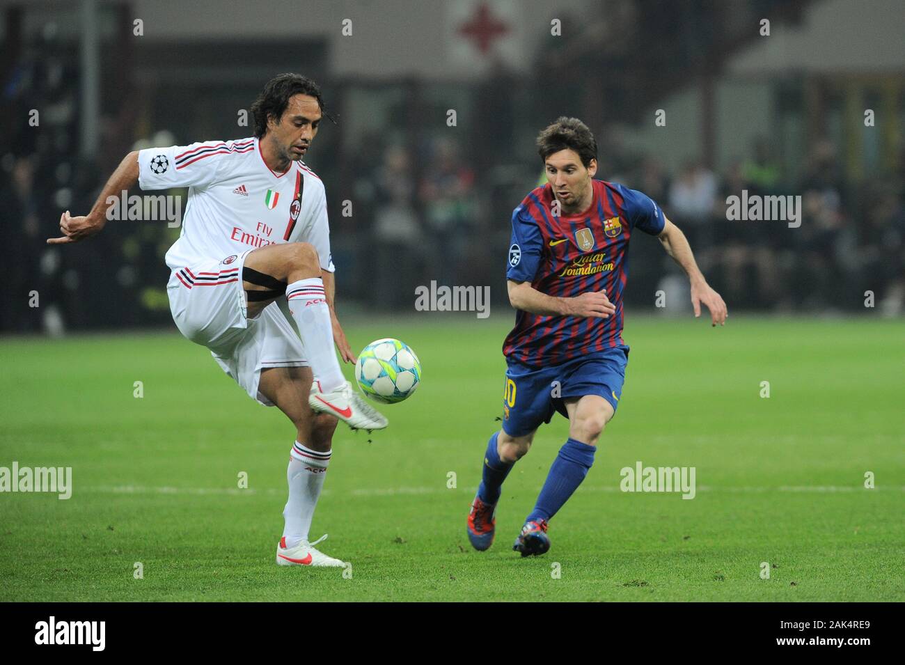 Lionel messi and alessandro nesta hi-res stock photography and images ...