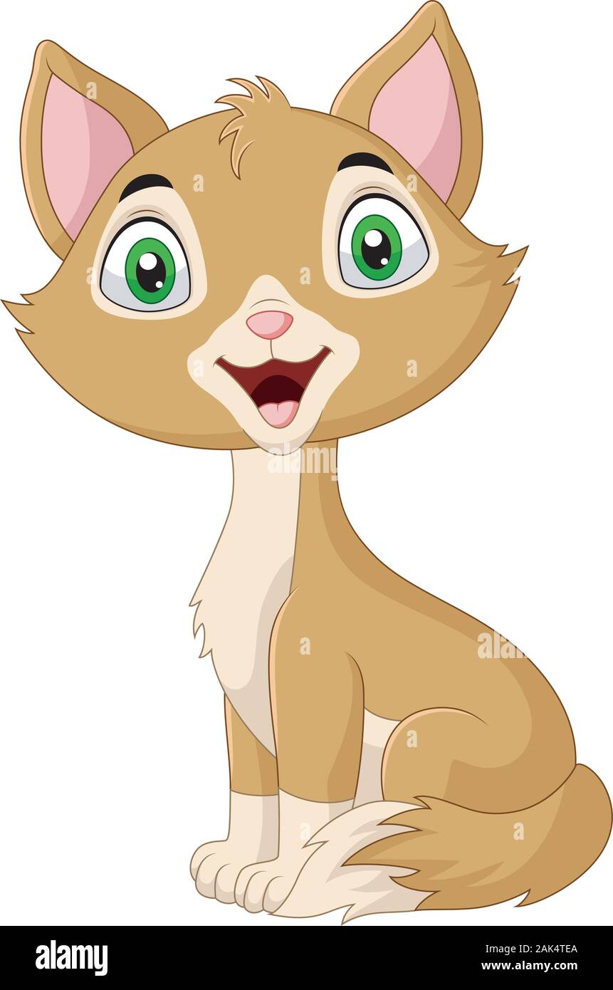 Purebred cat sitting on Stock Vector Images - Alamy