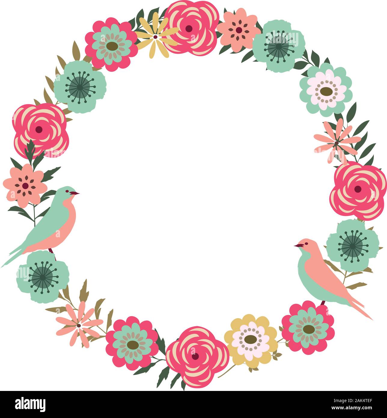 Floral border vector vectors hi-res stock photography and images - Alamy